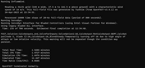 Difference Between FAST And OPENFAST Results Page Rotor Aerodynamics NREL Forum