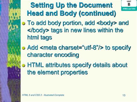 Ppt Html5 And Css3 Illustrated Unit B Getting Started With Html