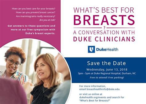 Duke Cancer Institute The Next Whats Best For Breasts A