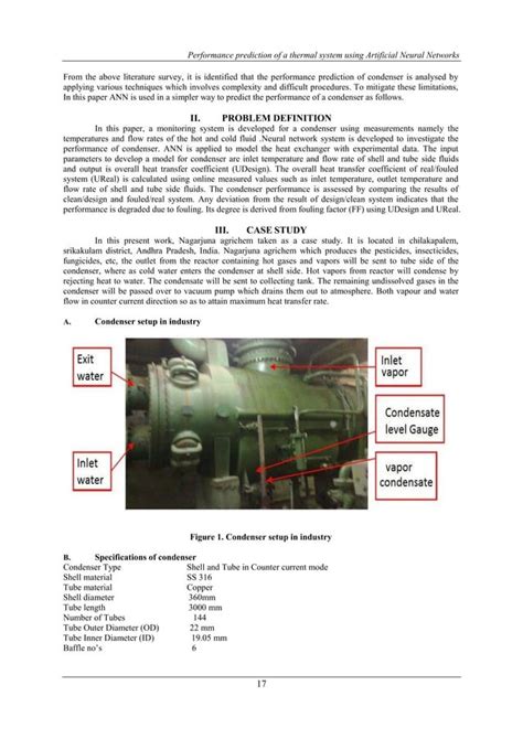 Performance Prediction Of A Thermal System Using Artificial Neural