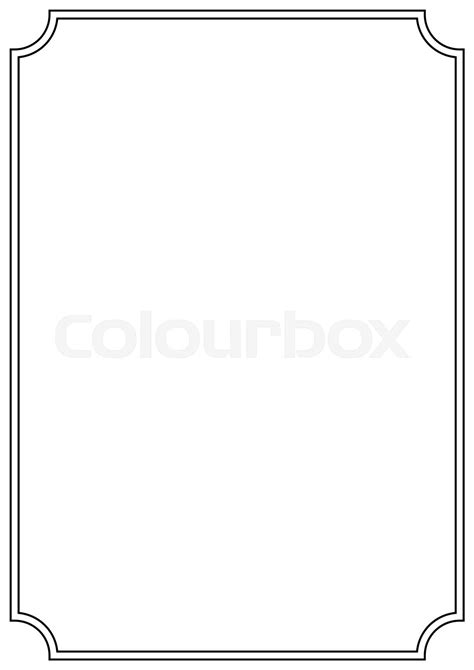 Vector Page Border A Design For Project Stock Vector Colourbox