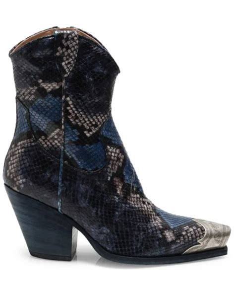 Free People Womens Brayden Fashion Booties Snip Toe Navy