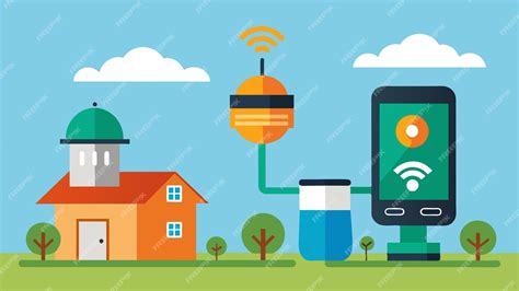 Premium Vector A Feeder With A Remote Monitoring System Allowing Farmers To Track Feeding