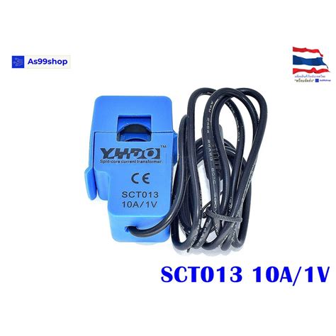 Sct013 Sensor วัดกระแส Ac 10 20 30 50 60 100a Ct Or Current Transformer Shopee Thailand