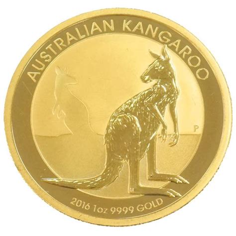 中古ab使用感小 カンガルー 金貨 純金 1オンス 1oz 2016年 オーストラリア ナゲット コイン 硬貨 24金 K24 貨幣