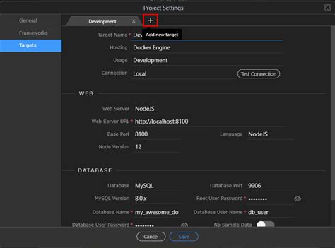 Wappler Documentation Creating A Nodejs Project With Docker