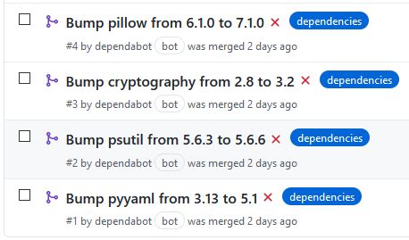 Dependabot GitHub Developers Chat OpenDroneMap Community
