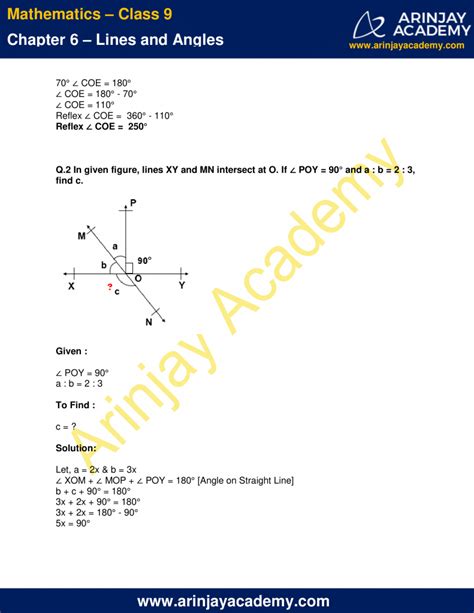 Ncert Solutions For Class 9 Maths Chapter 6 Exercise 61 Lines And Angles
