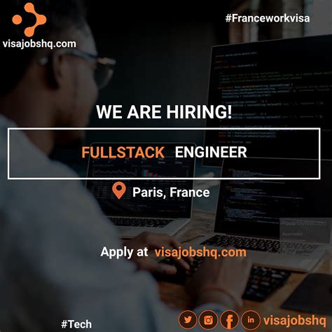 Fullstack Engineer In Paris Relocate To France With Work Visa