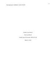 Case Study 2 1 Docx 1 Running Head CARDIAC CASE STUDY Cardiac Case