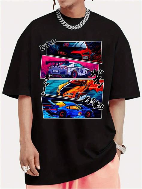 Camiseta Masculina Estampa De Carro Shein Brasil