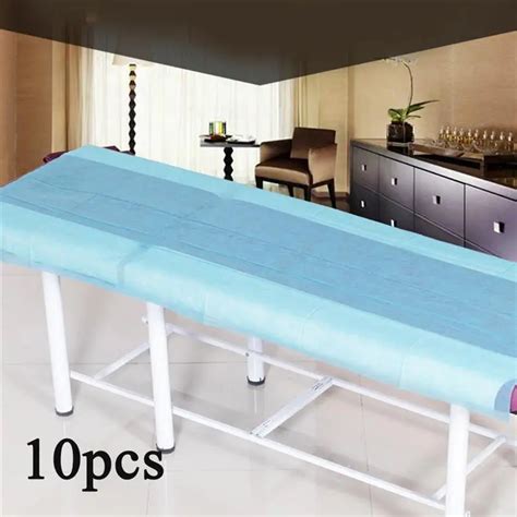 일회용 침대 시트 175x75cm 스파 마사지 침대 시트 살롱 부직포 침대 커버 침대 시트 미용실 침대 테이블 커버 시트