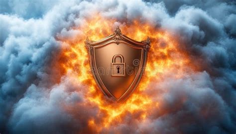 Explore The Power Of Secure Encryption With This Compliance Diagram Featuring A Glowing Shield