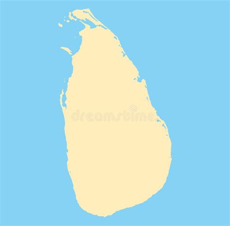 Map Sri Lanka Vector Background Isolated Country Texture Stock Vector