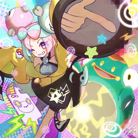 Safebooru 1girl Aqua Hair Arm Up Bellibolt Breasts Character Hair