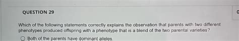 Solved Question 29which Of The Following Statements