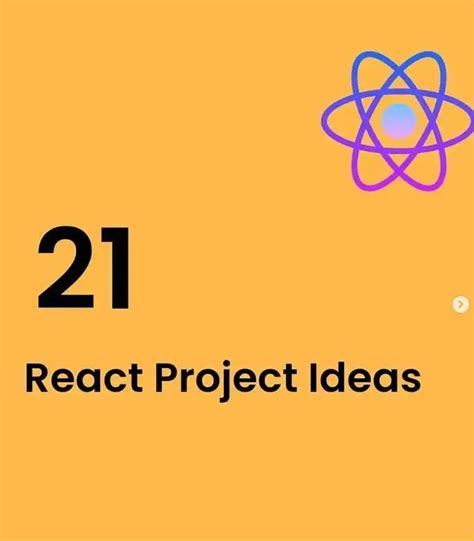21 Ideias de projetos em React Iniciante ao avançado