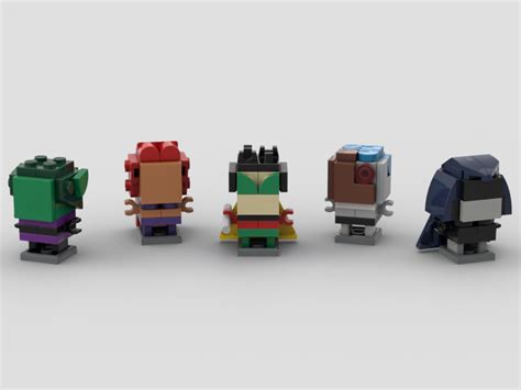 Lego Moc Mini Brickheadz Teen Titans By Thierry Rebrickable Build