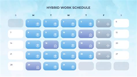 Hybrid Work Schedule Slide Team Scheduling Presentation