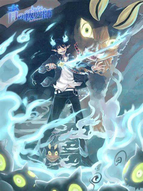 Ao No Exorcist Rin To Kuro By Allenerie On Deviantart Blue Exorcist