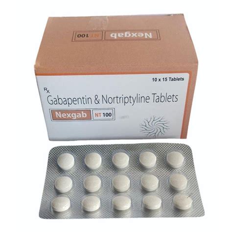 Nexgab Nt 100 Gabapentin Nortriptyline Tablets At Rs 1000 Box In Rajkot