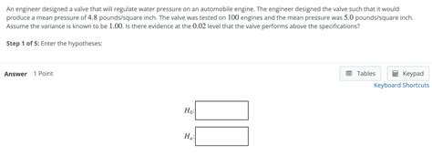 Solved Step 1 Of 5 Enter The Hypotheses Step 2 Of 5
