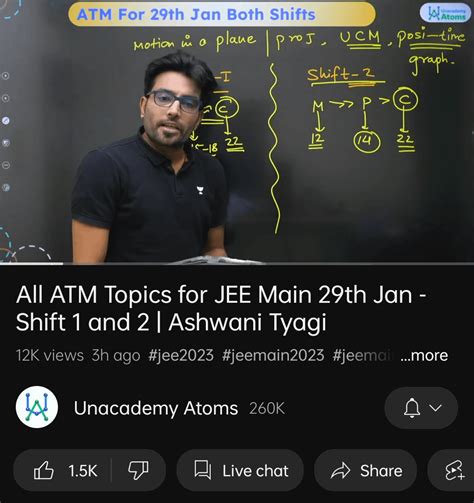Unacademy Atoms Ka 45 Days Crash Course Jee Ke 2nd Attempt Ke Liye