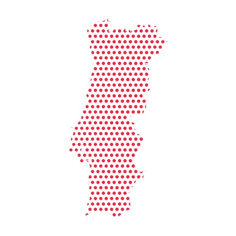 Vector Portugal Dotted Map Illustration 25843132 Vector Art At Vecteezy