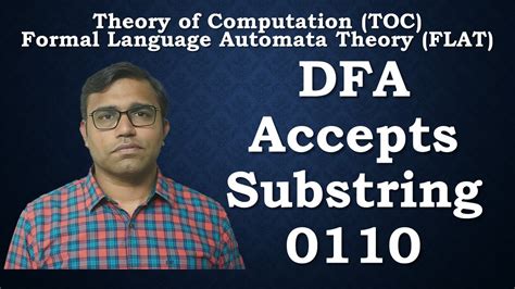 Dfa Accepts Substring 0110 Theory Of Computation Youtube