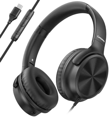 Cowyawn Usb C Headphones Wired Over Ear Headphones With Microphone Volume Control Hd Stereo