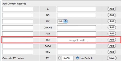 DirectAdmin DNS And SPF Setup
