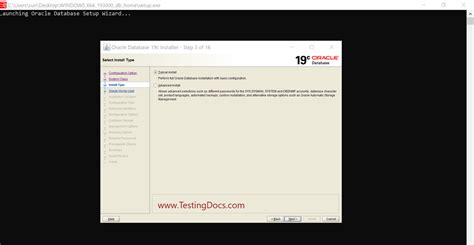 Install Oracle 19c Database On Windows Testingdocs