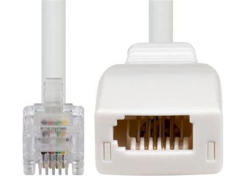 Dynamix 0 08m Cable Bt Socket To Rj11 Plug For Phone To Modem Connect