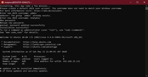 Cách cài và sử dụng Linux Bash Shell trên Windows 10