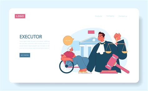 Executor Web Or Landing The Illustration Portrays The Role Of An