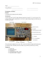 Lab Oscilloscope Pdf PHY Oscilloscope Name Group Members Participation Points