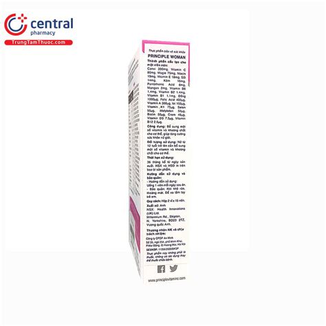 ChÍnh HÃng Thuốc Principle Woman Tăng Cường Sức Khoẻ Cho Phái đẹp