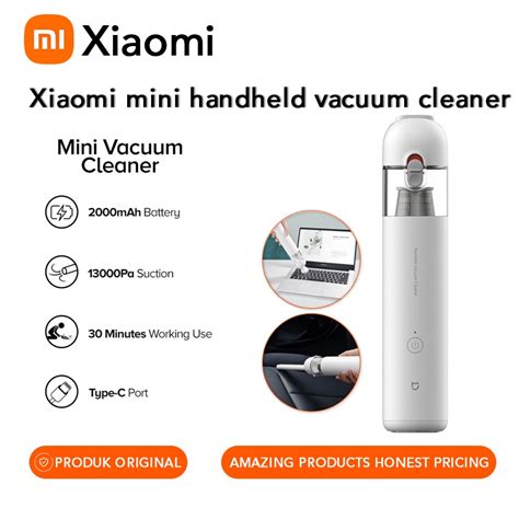 Xiaomi Xiao Mi Youpin Aspirador De Pó Mini Versão Global Sem Fio