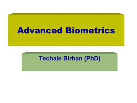 Biometry For 2015ppt