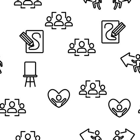Different Human Talent Vector Seamless Pattern 10016344 Vector Art At