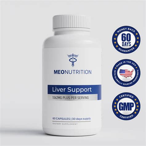 Liver Support Supplement 60 Capsules Meo Nutrition