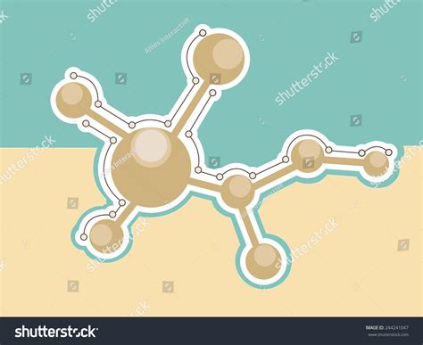 Structure Human Cells On Stylish Background Stock Vector Royalty Free
