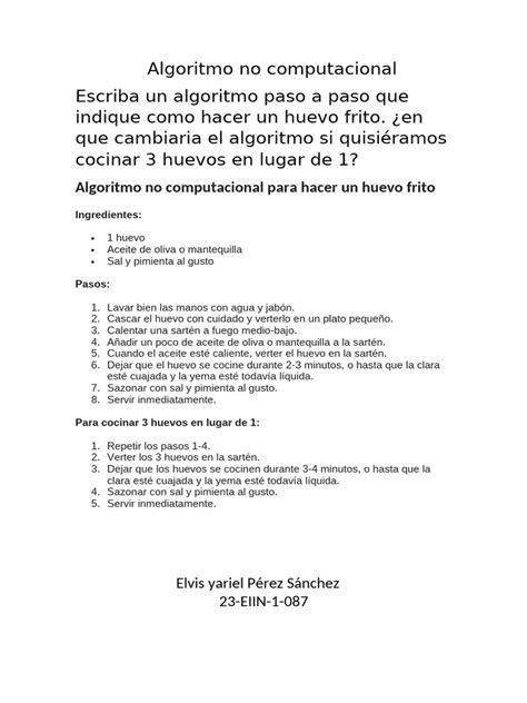 Algoritmo No Computacional Pdf