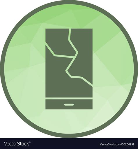 Broken Cell Phone Icon Image Royalty Free Vector Image
