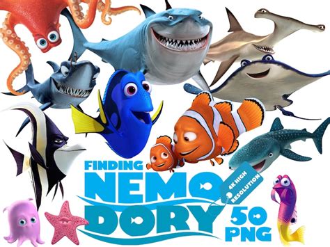 Finding Nemo Finding Dory Png Cliparts Bundle Finding Nemo Sublimation