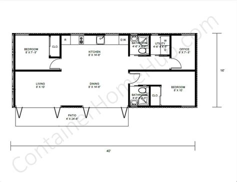 40 Foot Shipping Container Home Plans Vrogue Co