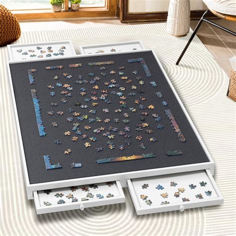 Amazon TEAKMAMA 1500 Piece Rotating Jigsaw Puzzle Board With 4