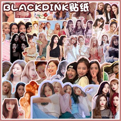 網紅推薦 Blackpink貼紙 Jisoo金智秀 Jennie金智妮 Rose樸彩英 Lisa表情裝飾貼wnldi96 蝦皮購物