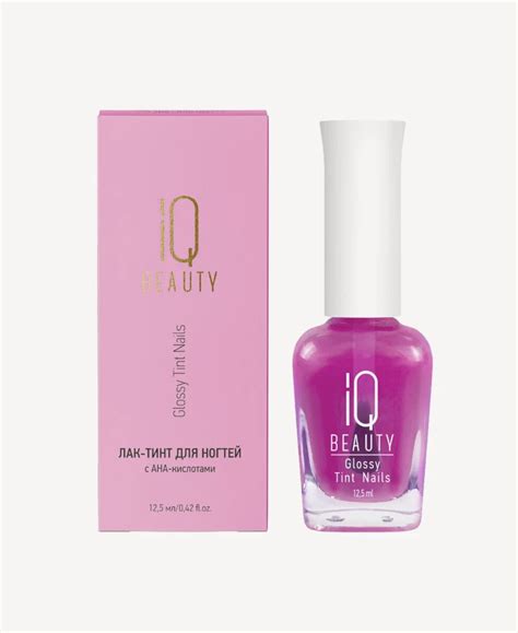 Лак-тинт для ногтей IQ Beauty С АНА-кислотами Glossy Tint Nails | отзывы