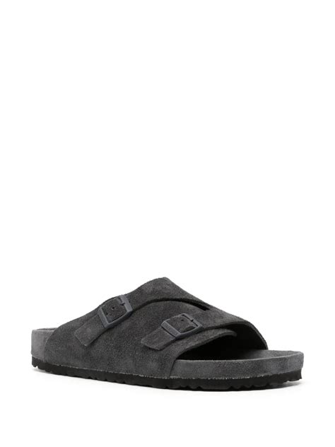 Birkenstock Zurich Slides Grey Farfetch